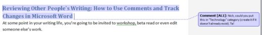 Reviewing Other People’s Writing: How to Use Comments and Track Changes ...