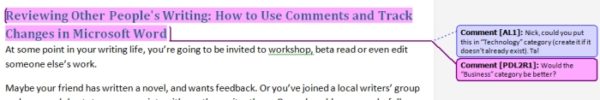 Reviewing Other People’s Writing: How to Use Comments and Track Changes ...